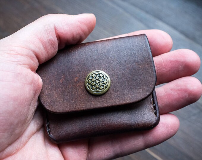 Leather coin purse, coin pouch, coin case - Etsy 日本