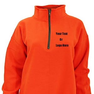 Custom Personalized Design Your Own Vintage 1/4 Zip Pull-over ...