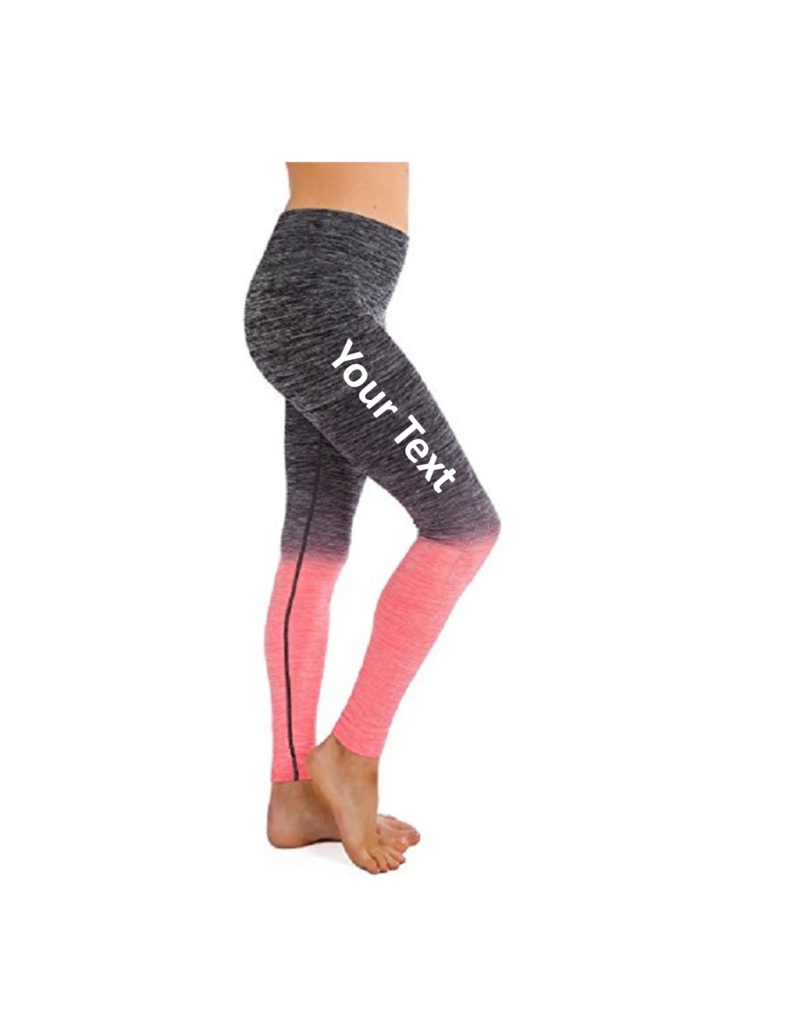 Custom Personalized Designed Ombre Yoga Pants Workout Leggings - Etsy