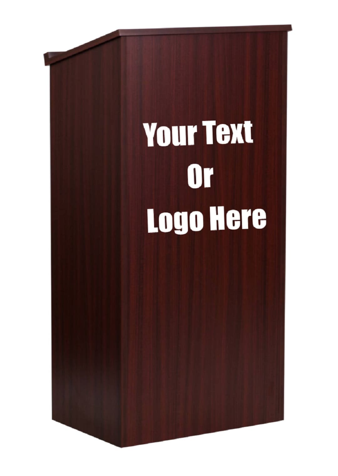 Custom Designed Stand up Wood Lectern Podium Display With Your ...