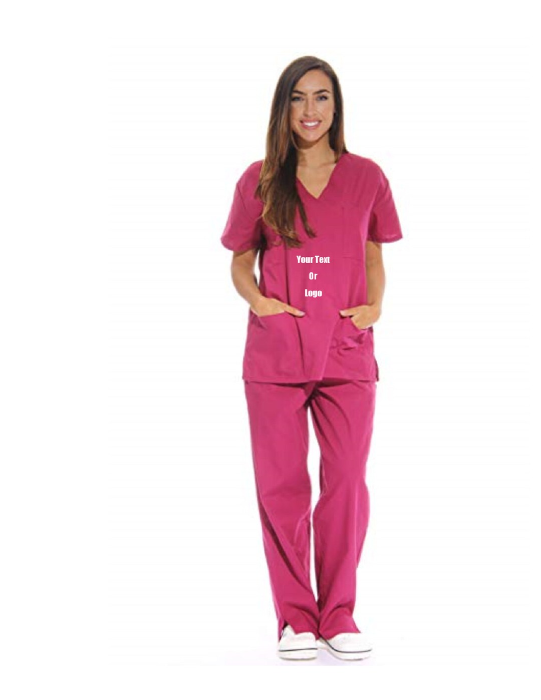 Custom Personalized Designed Scrub Sets Six Pocket Medical Scrubs (v ...