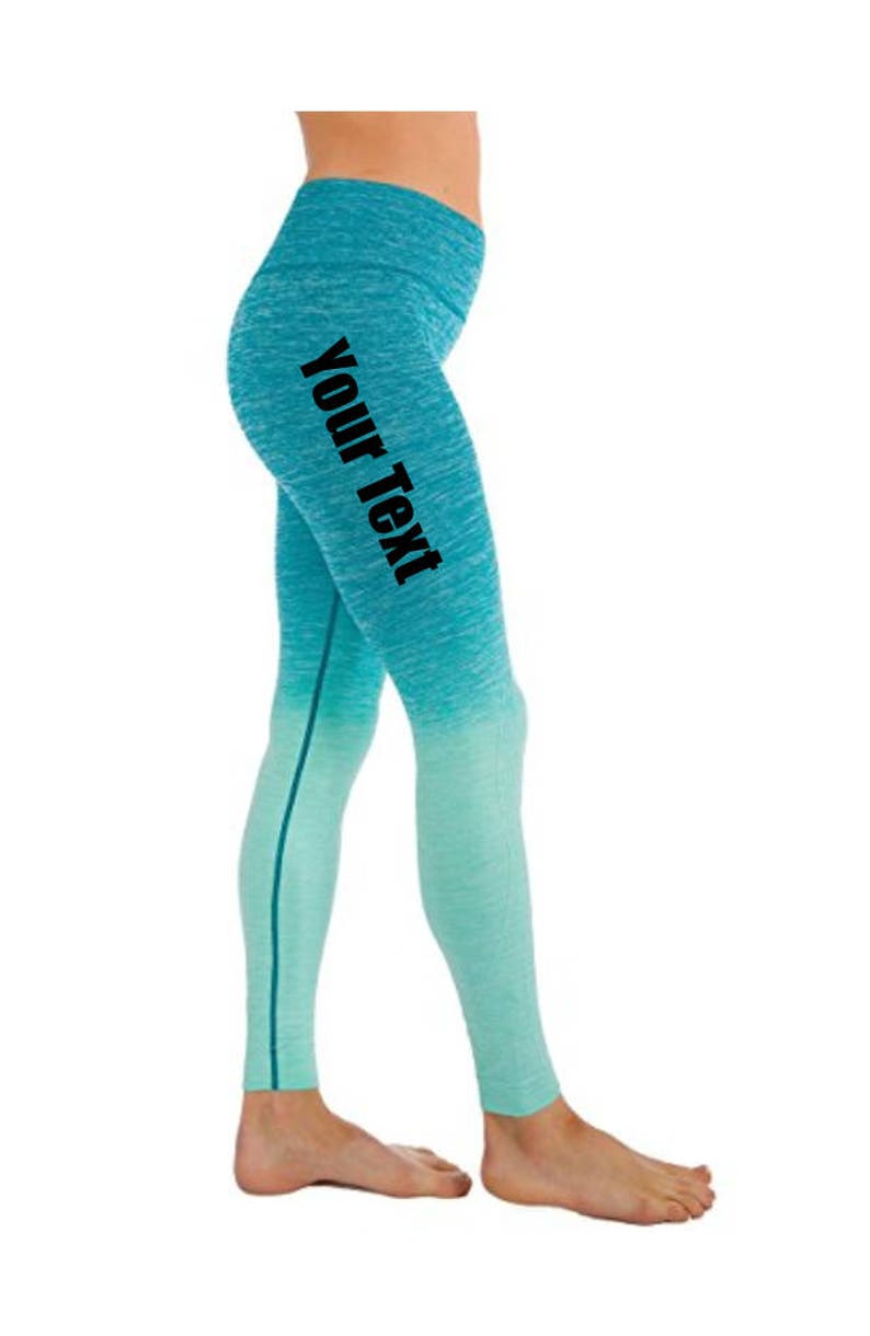 Custom Personalized Designed Ombre Yoga Pants Workout Leggings - Etsy