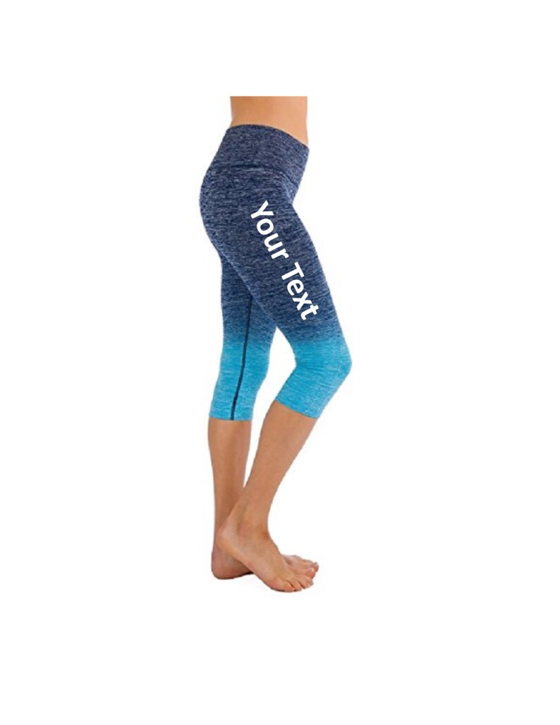 Custom Personalized Designed Ombre Yoga Pants Workout Leggings - Etsy