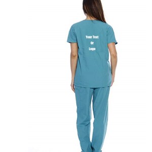 Custom Personalized Designed Scrub Sets Six Pocket Medical Scrubs (v ...