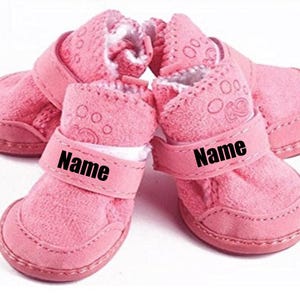 Custom Personalize Design Your Puppy Dog Shoes Booties Boots (pet ...