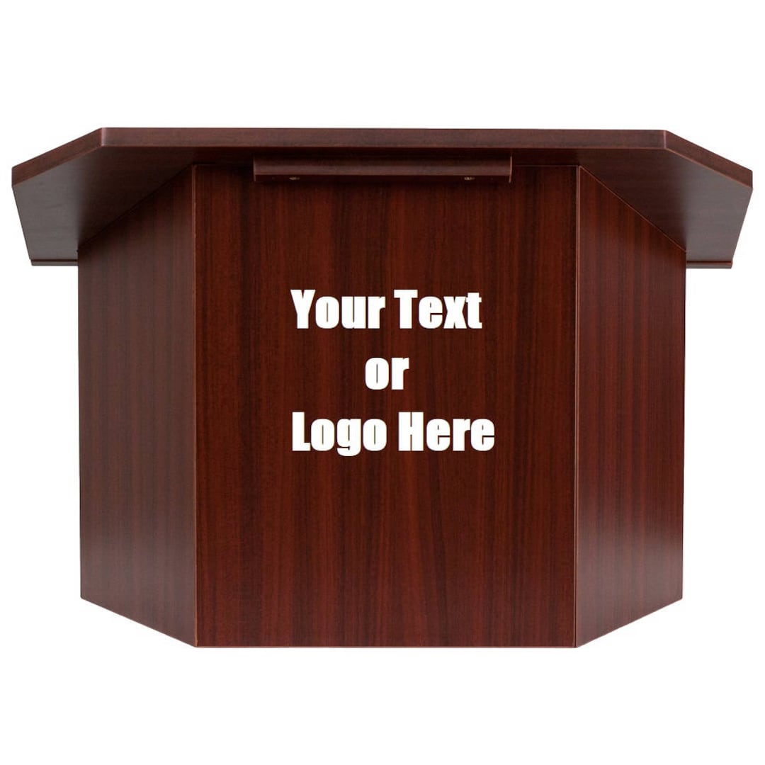Custom Designed Folding Lectern Display With Your Personalized Text or ...