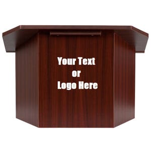 Custom Designed Folding Lectern Display With Your Personalized Text or ...