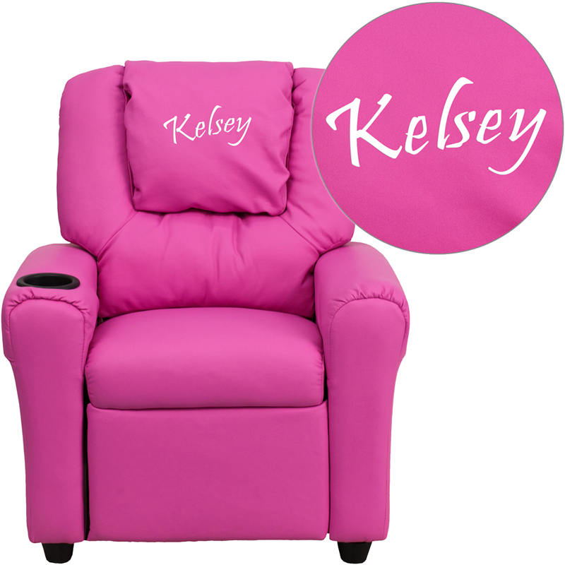 Custom Designed Kids Recliner With Cup Holder and Headrest With Your Personalized Name Etsy Canada