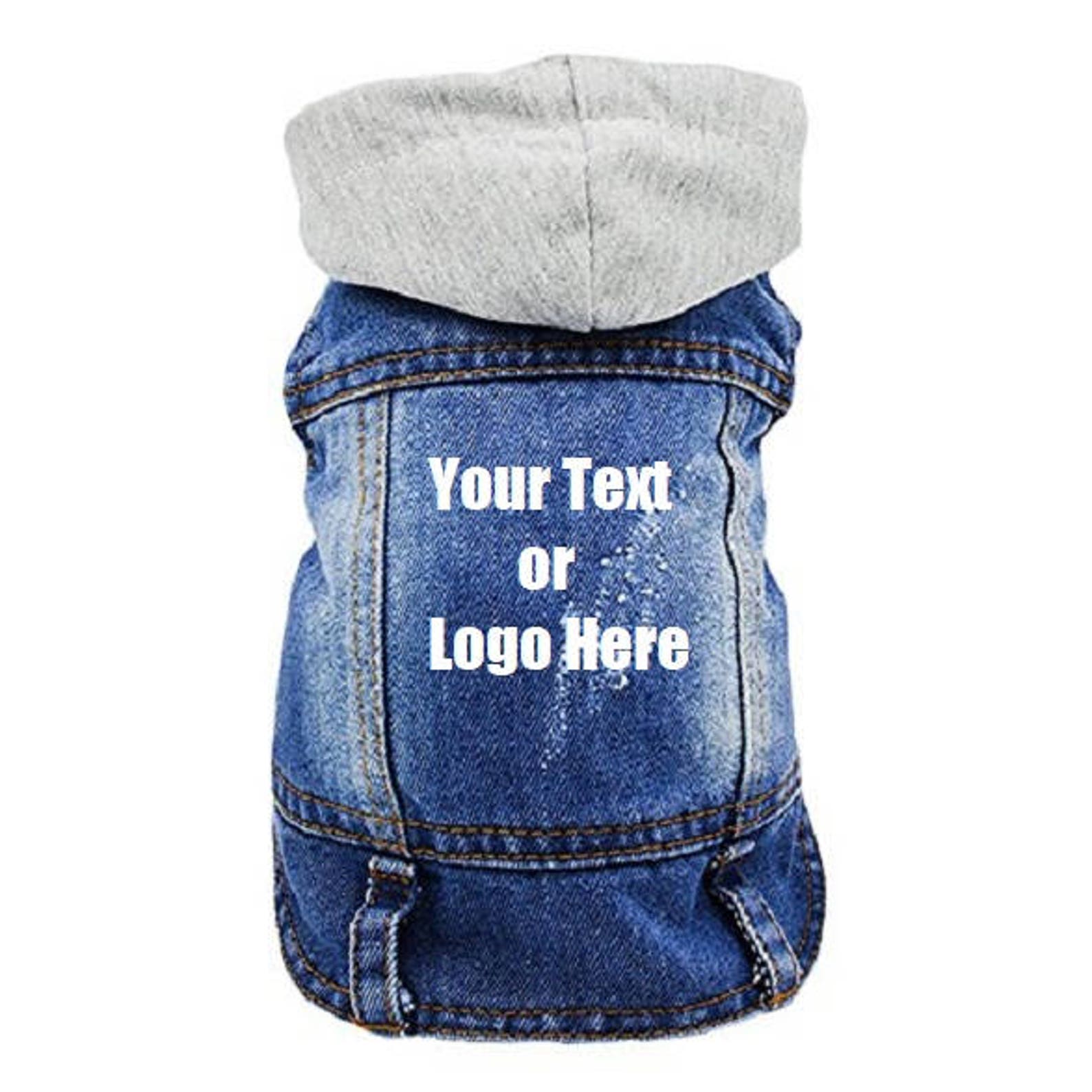 Custom Personalized Design Your Own Dog Hoodie Denim Jacket Sweatshirt ...