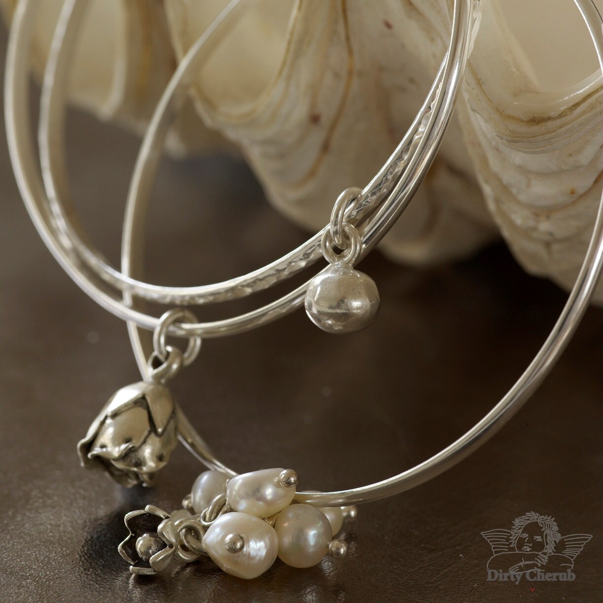 Triple Cluster Bangles - Etsy