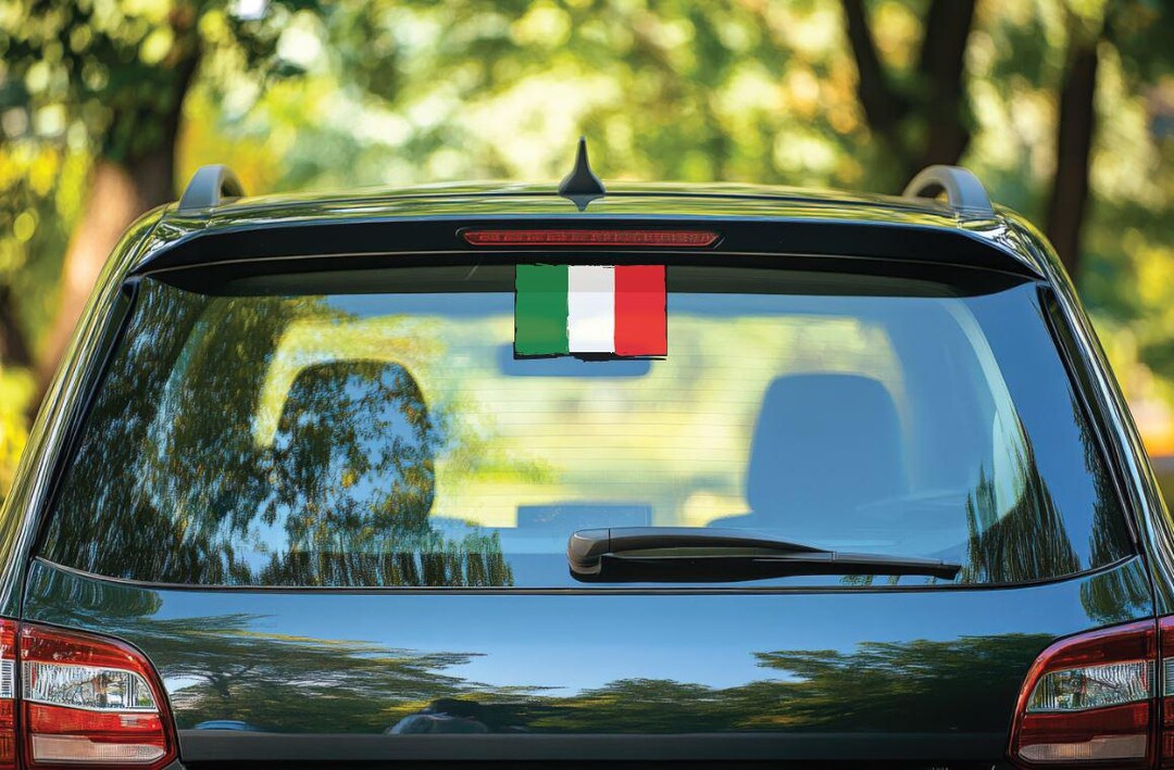 Italian Flag Car Decal: Patriotic Auto Sticker - Etsy