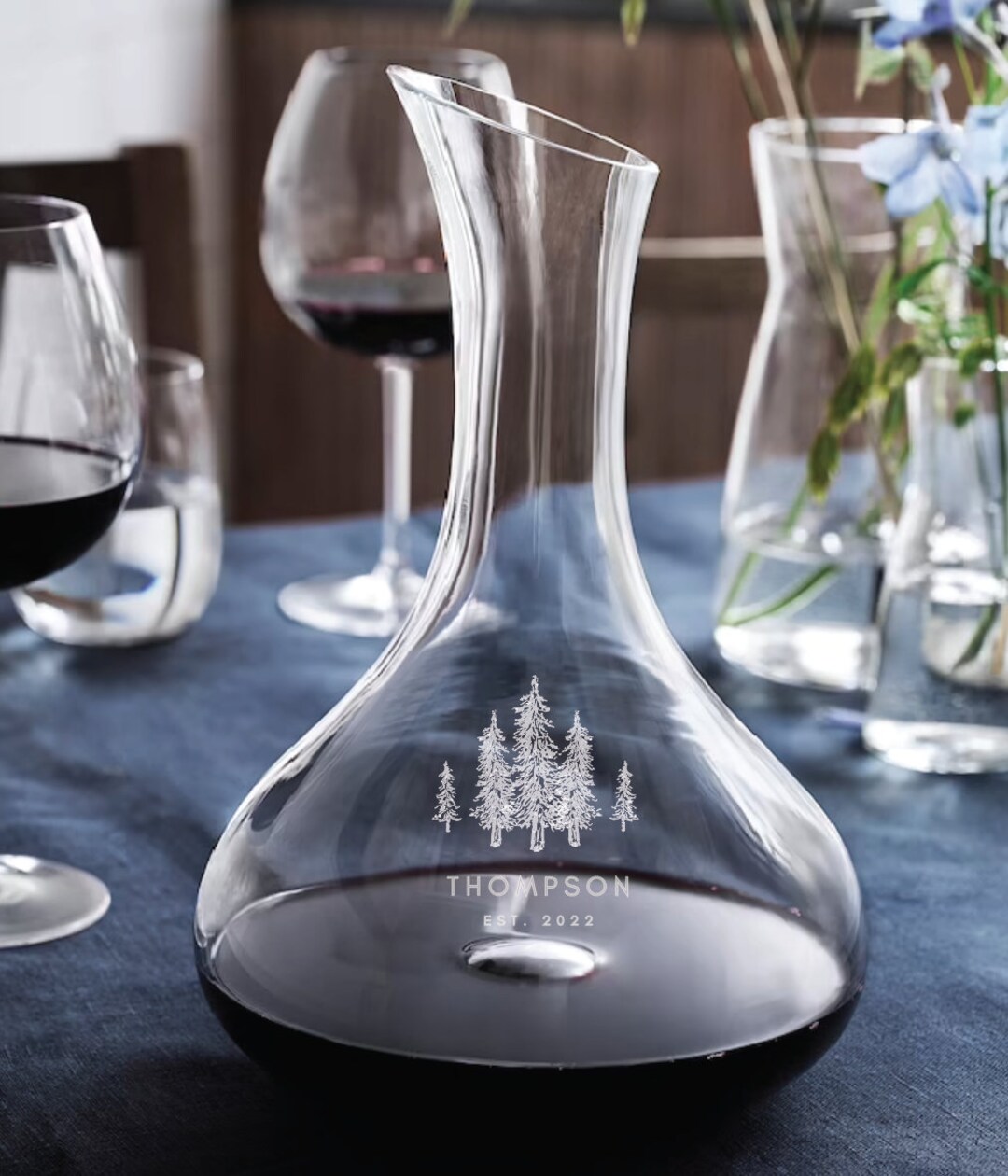Personalized Wine Decanter Set | Custom Engraved Anniversary & Wedding ...