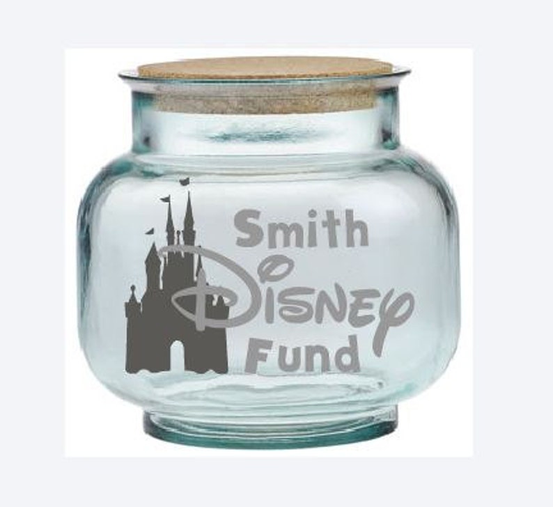 Personalized Disney Fund Jar Vacation Fund Money Jar | Etsy