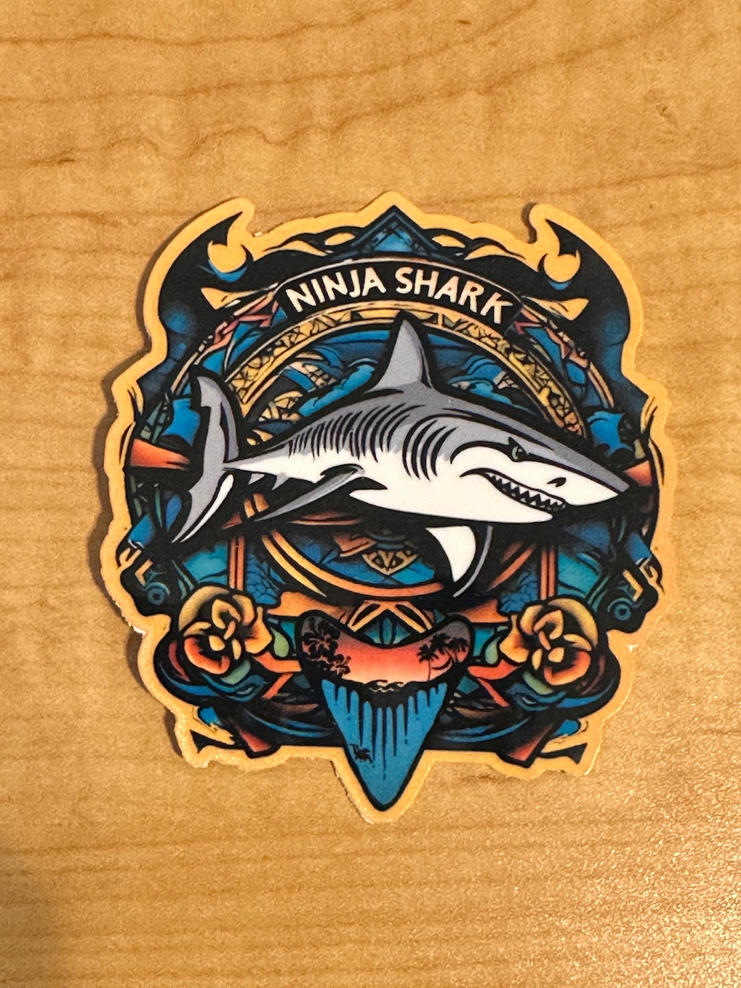 Ninjashark Tribal Logo Sticker - Etsy