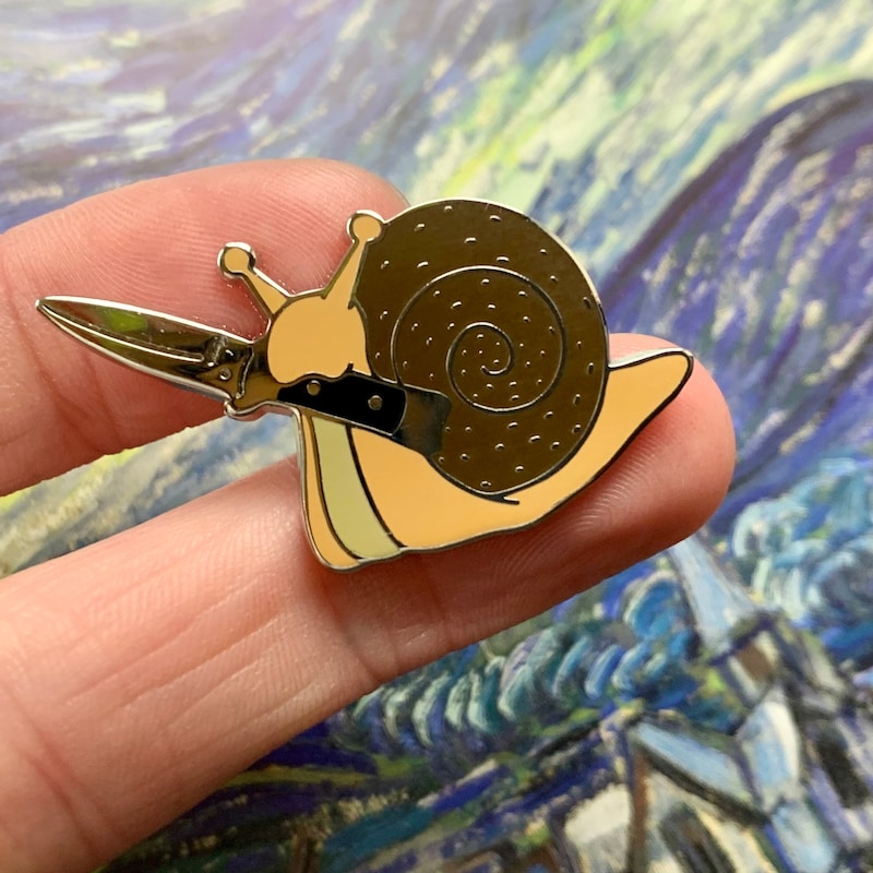 Snail Pins, Buttons - Etsy UK