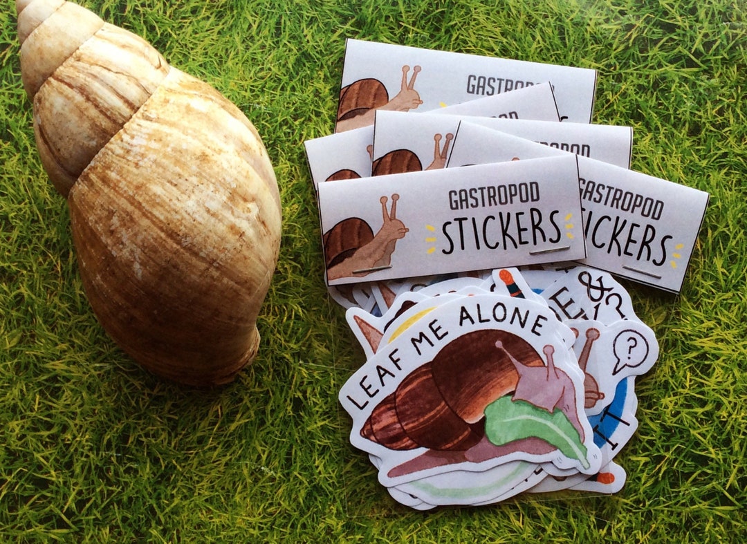 Snail Gastropod Sticker Set - Etsy