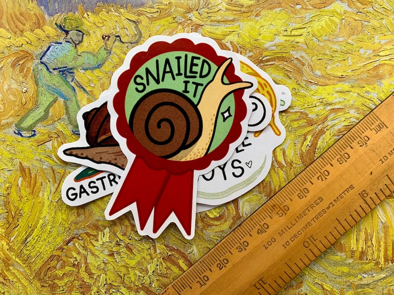 Snail Gastropod Sticker Set - Etsy