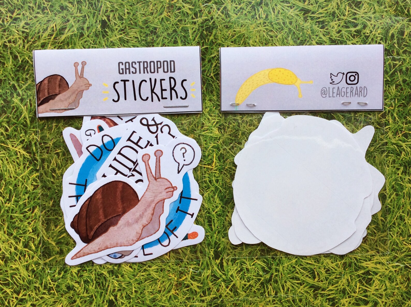 Snail Gastropod Sticker Set - Etsy