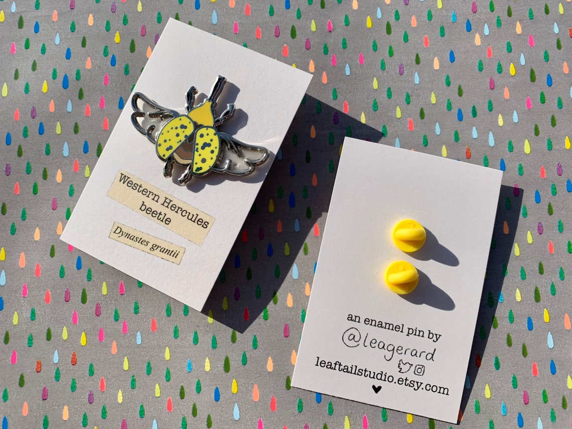 Hercules Beetle Large Resin Enamel Pin - Etsy