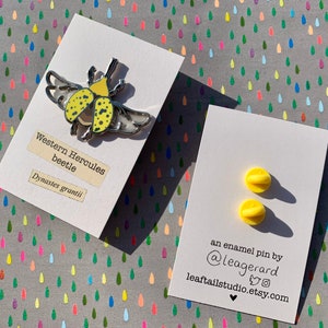 Hercules Beetle Large Resin Enamel Pin - Etsy