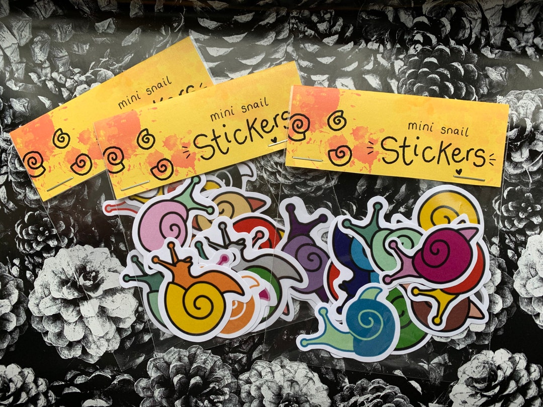 Mini Snail Stickers Sticker Set - Etsy