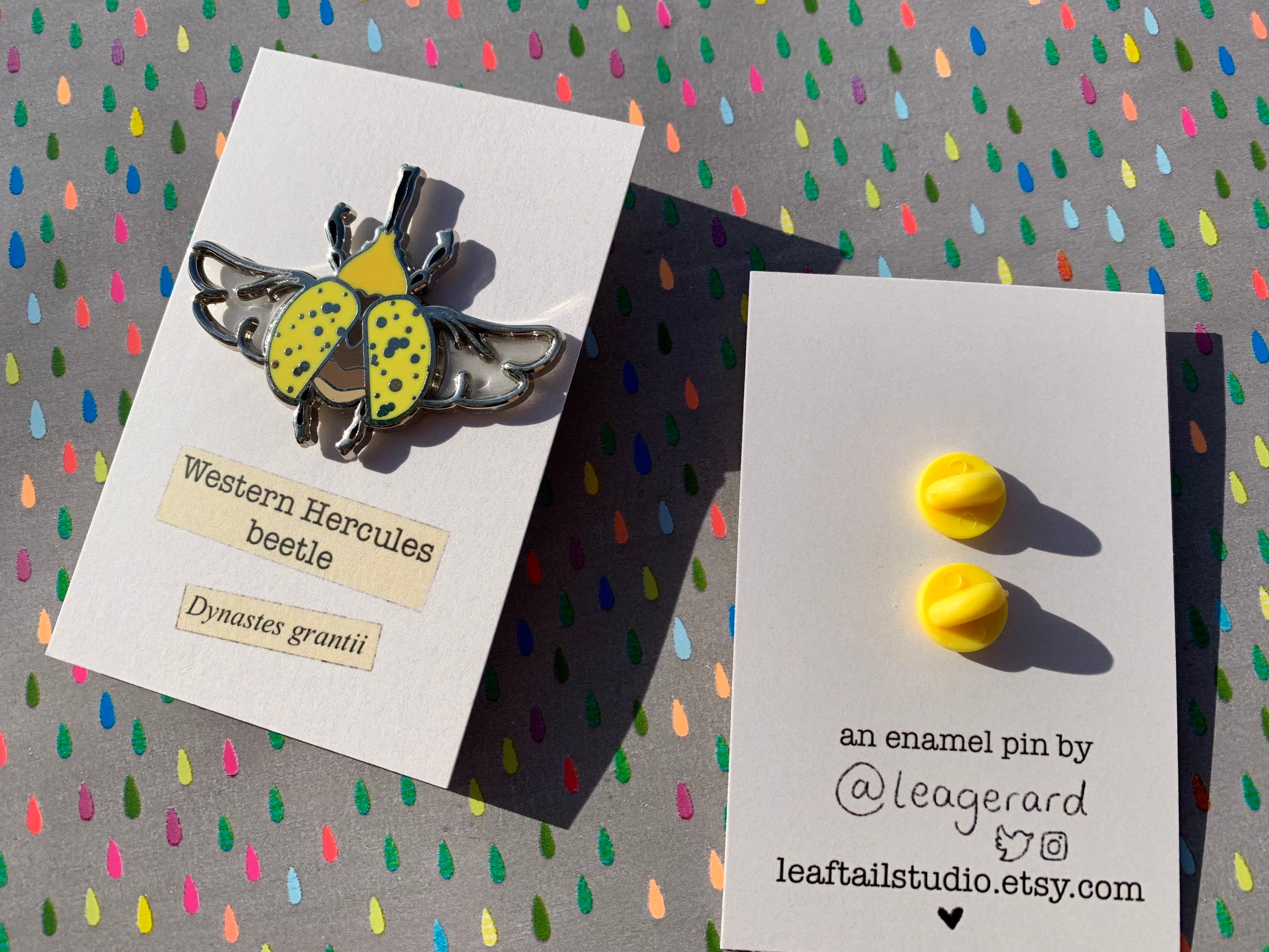 Hercules Beetle Large Resin Enamel Pin - Etsy