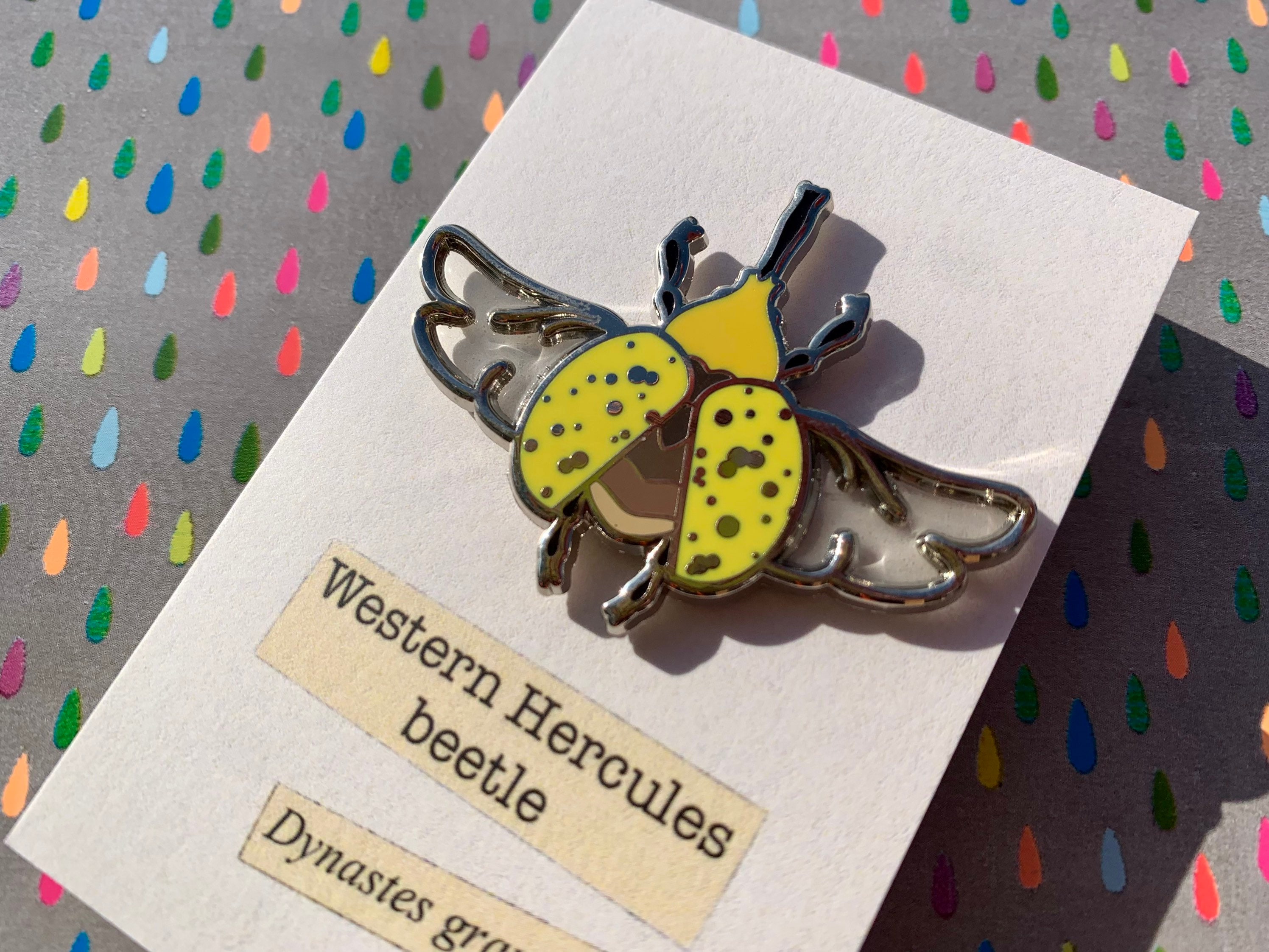 Hercules Beetle Large Resin Enamel Pin - Etsy