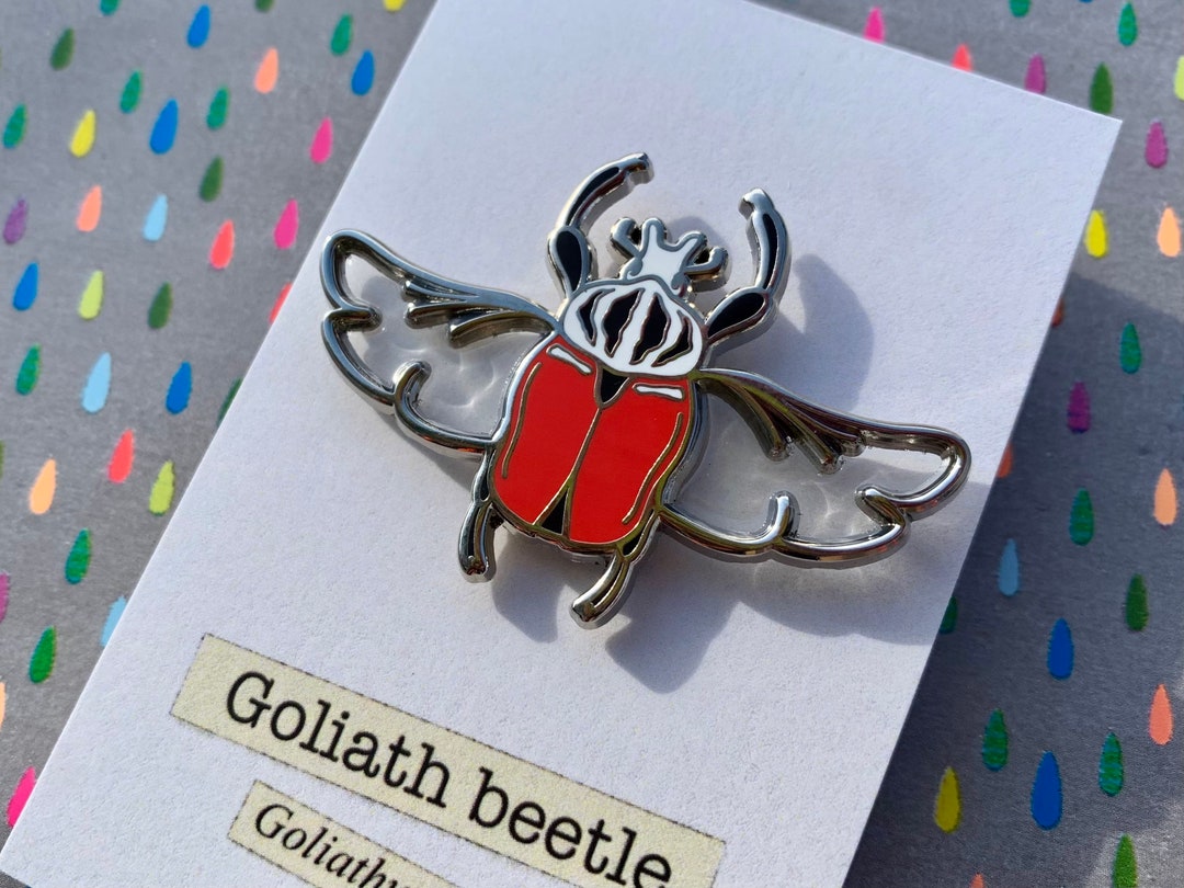 Goliath Beetle Large Resin Enamel Pin - Etsy