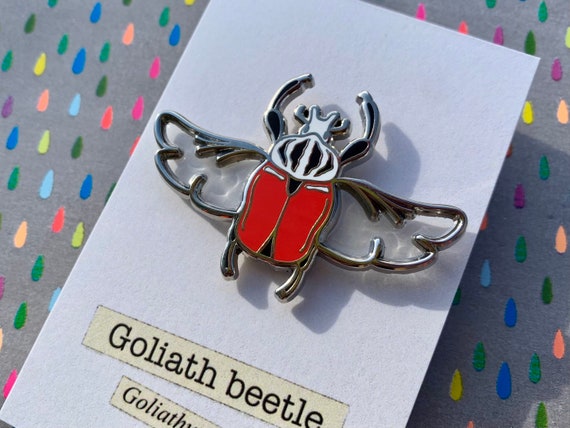 Goliath Beetle Large Resin Enamel Pin - Etsy