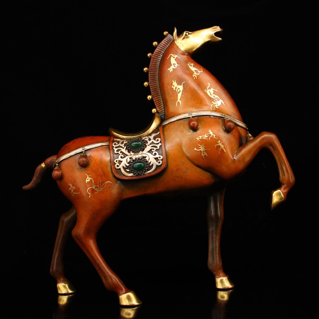 Chinese Antique Hand Carved Pure Copper Exquisite and Rare High Relief ...