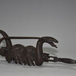 Collectibles Pure Copper Snake Statue Lock, Pure Hand Carved Exquisite ...