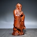 Chinese Ancient Hand Carving Boxwood Confucius Statue Ornament ...
