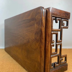 Chinese Pure Hand-carved Natural Rosewood Exquisite Pattern Tea Table ...