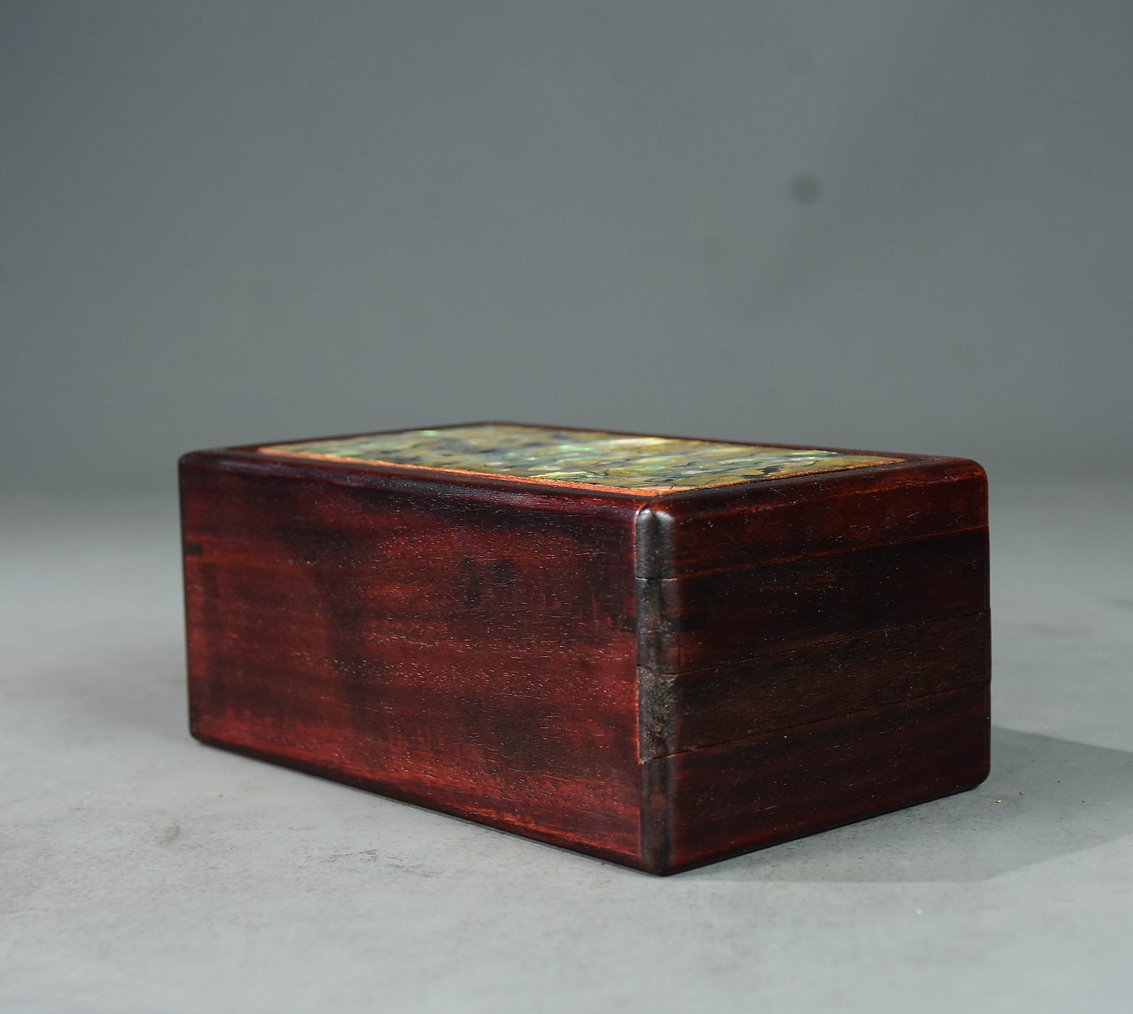 Chinese Pure Hand-carved Rosewood Inlaid Shell Jewelry Box,exquisite ...