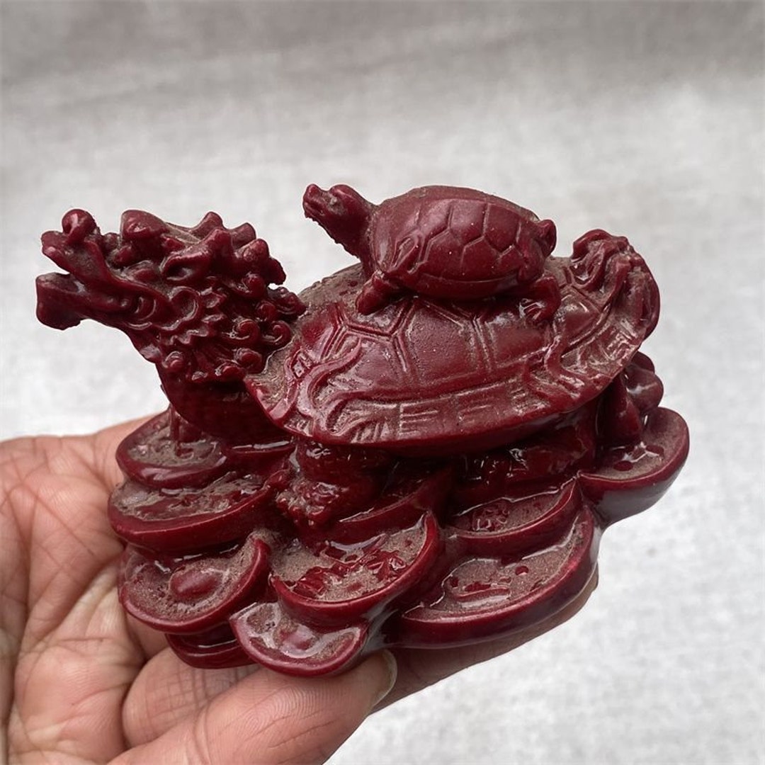 Collection of Natural Cinnabar Ornament,pure Handmade Exquisite Dragon ...