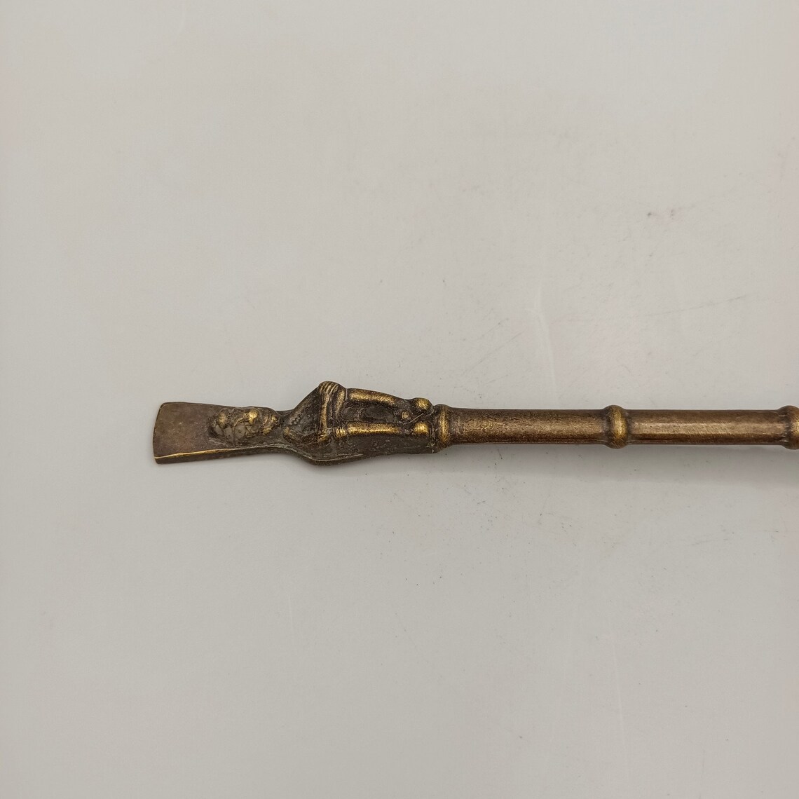 Chinese Antique Pure Copper Hand-carved Long Handle Copper - Etsy