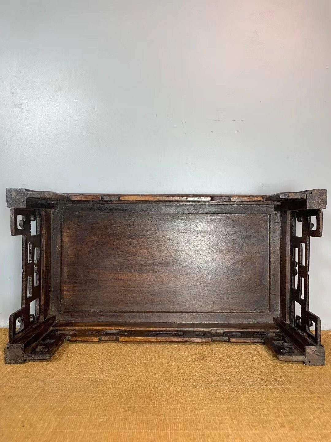 Chinese Pure Hand-carved Natural Rosewood Exquisite Pattern Tea Table ...