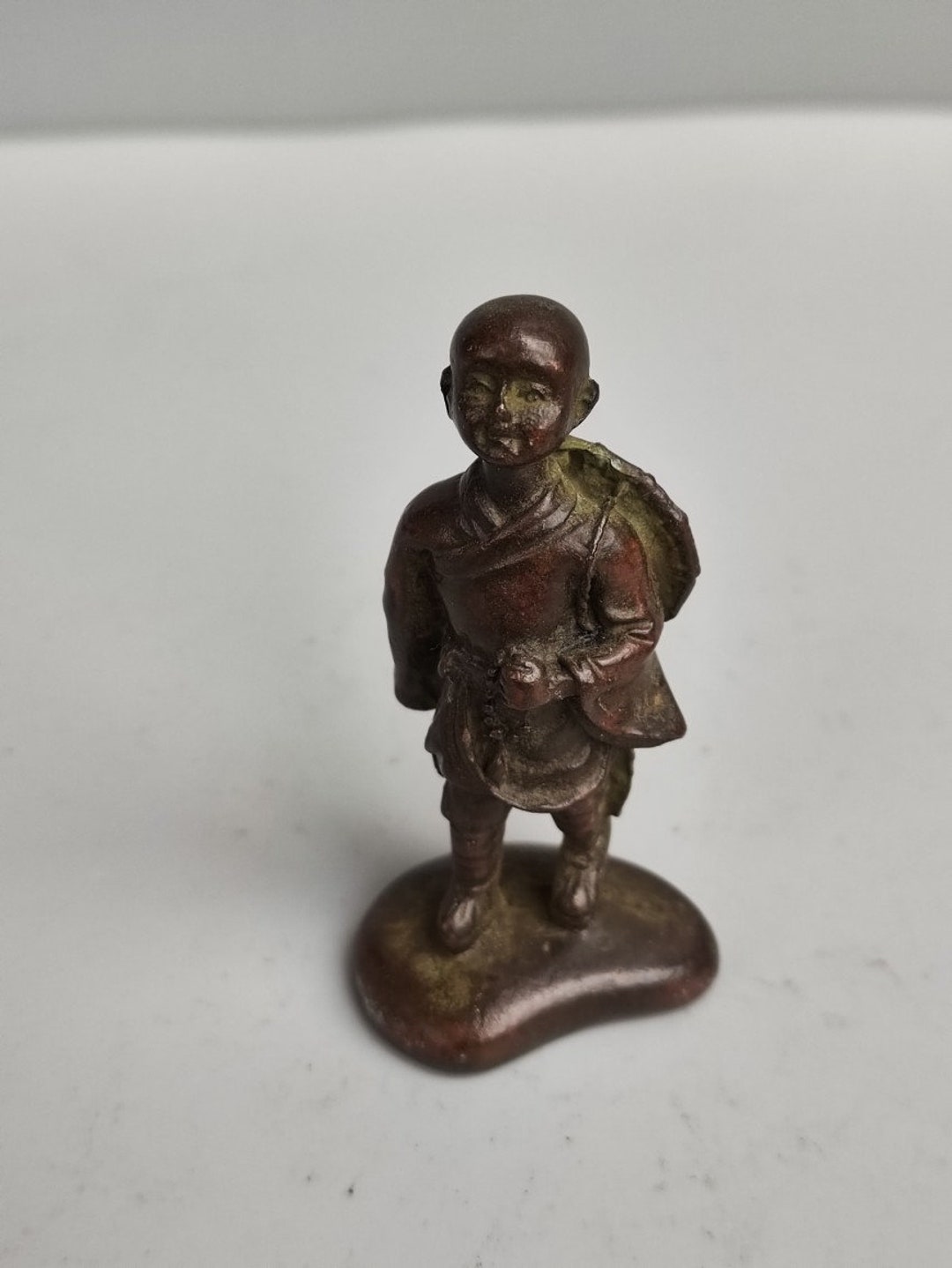 Antique Bronze Hand Carved Little Monk Statue,home Decoration,antique ...