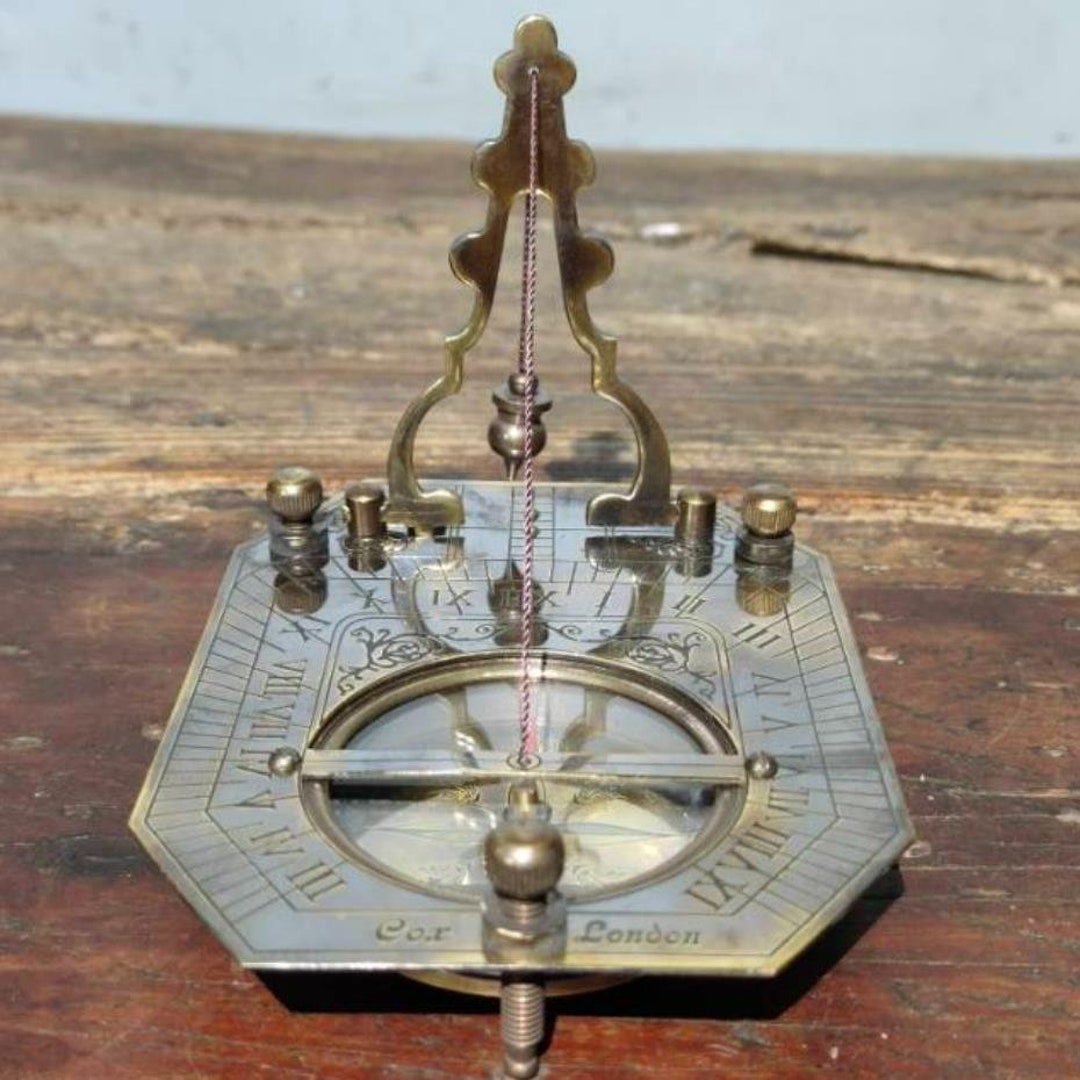 Chinese Antique Handcrafted Exquisite Rare Pure Copper Compass Pocket ...