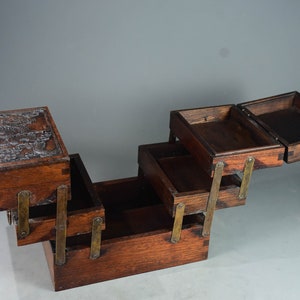 Chinese Antique Hand-carved Rosewood Dragon Pattern Multi-layer ...