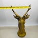 Chinese Pure Hand-carved Pure Copper Brass Deer Head Ornaments ...
