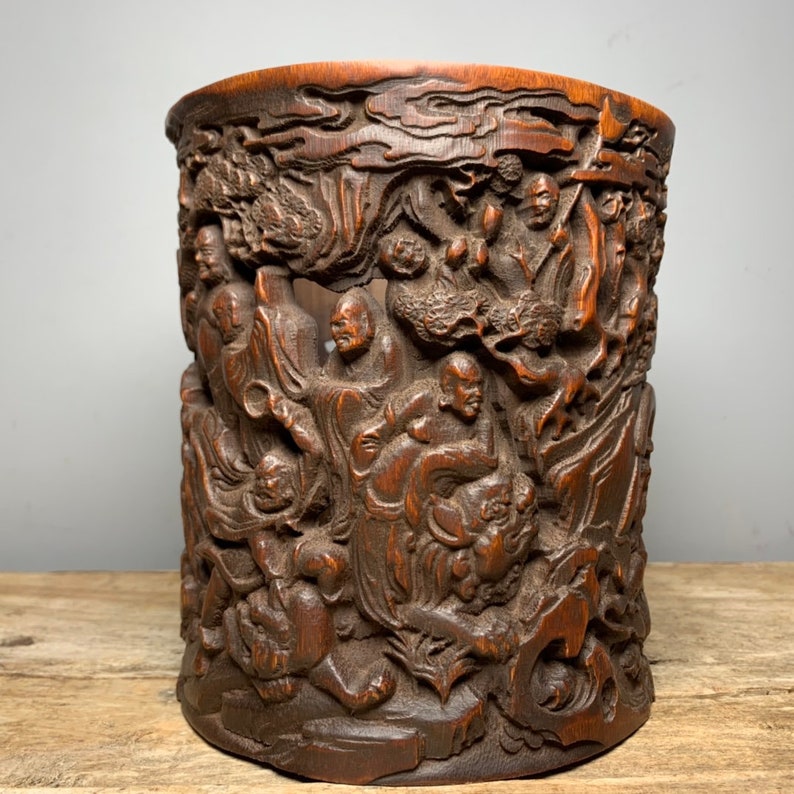 Ancient Chinese Pure Hand-carved Bamboo Hollow Out Carved - Etsy