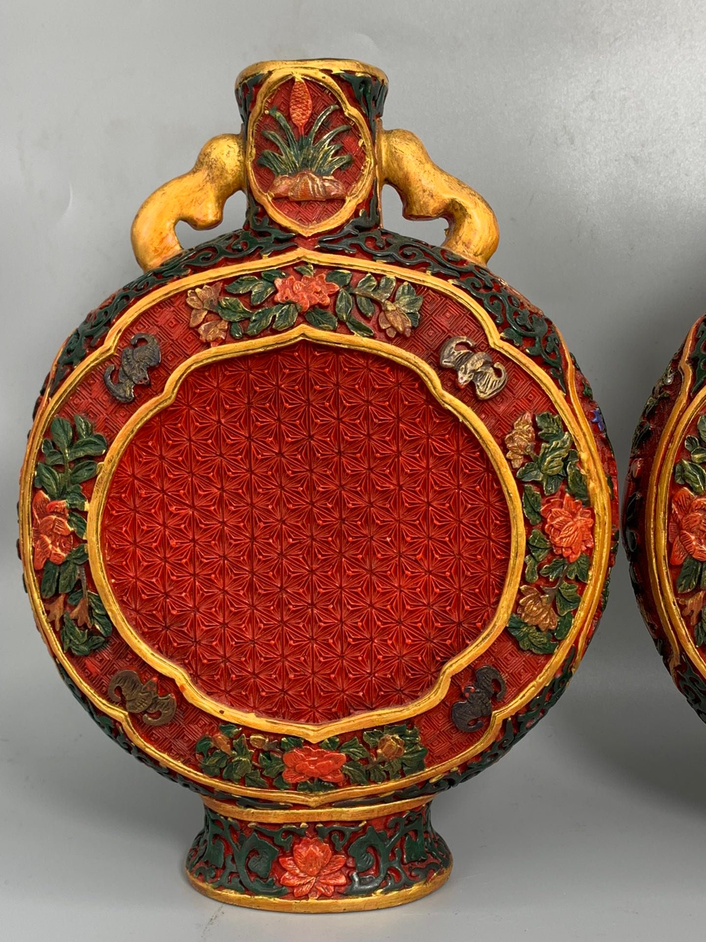 Chinese Antique Lacquerware Bottles Pure Hand-painted Carved - Etsy