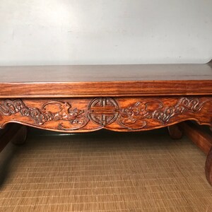 Chinese Pure Hand-carved Natural Rosewood Table Tea Table Exquisite ...