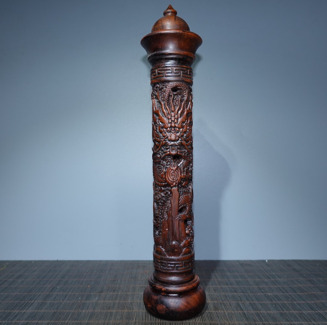 Chinese Pure Hand-carved Boxwood Incense Tube is Worth Collecting - Etsy
