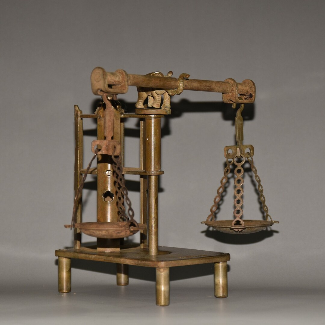 Chinese Antique Carved Copper Balance Scales,exquisite and Precious ...