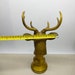 Chinese Pure Hand-carved Pure Copper Brass Deer Head Ornaments ...