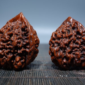 Chinese Antique Pure Hand-carved Old-fashioned Walnuts a Pair,fine ...