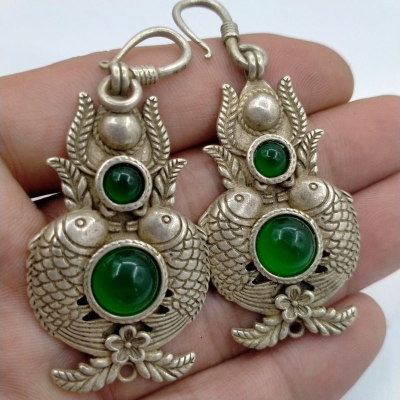 Mongolian Earrings - Etsy