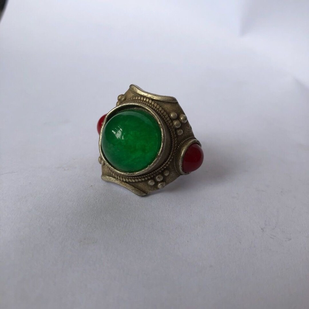 Chinese Hand Carving Inlaid With Gems Exquisite Ring,gift - Etsy